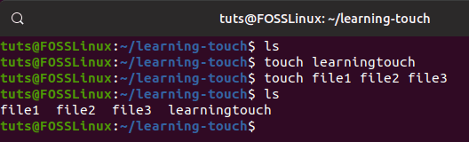 9 ways to use the Touch command with examples | FOSS Linux