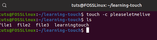 9 ways to use the Touch command with examples | FOSS Linux